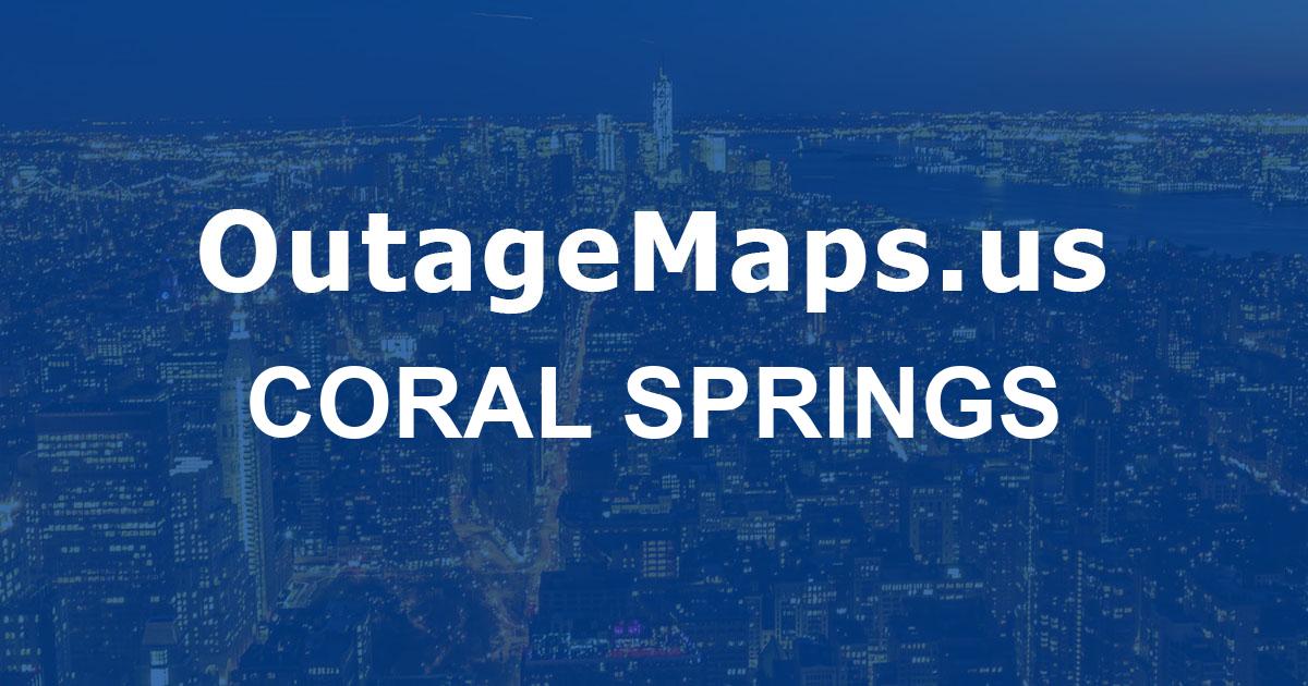Coral Springs Power Outages Map