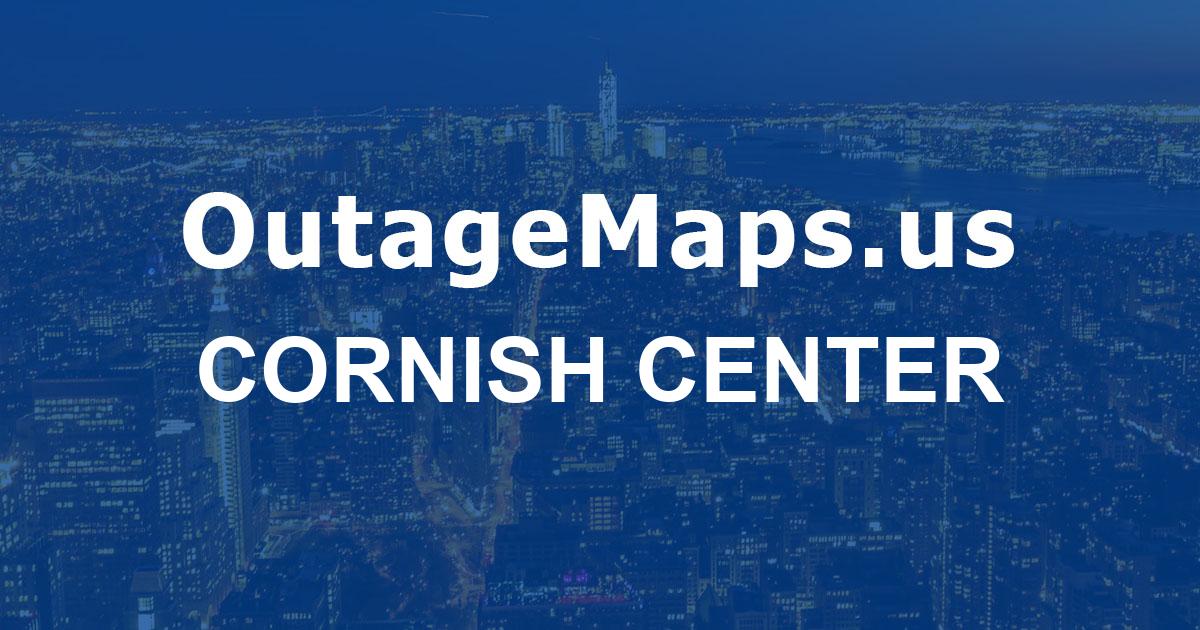 Cornish Center Power Outages Map
