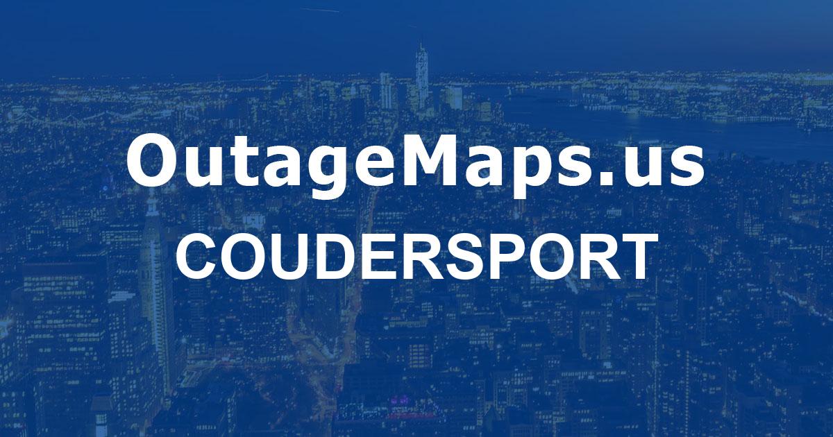 Coudersport Power Outages Map