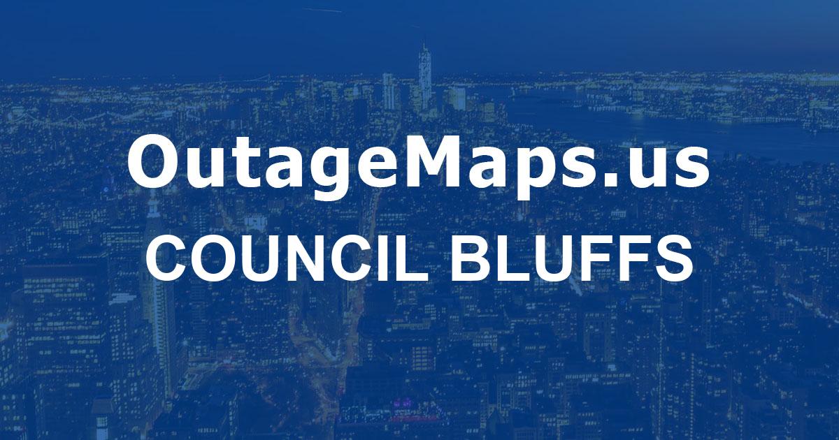 Council Bluffs Power Outages Map