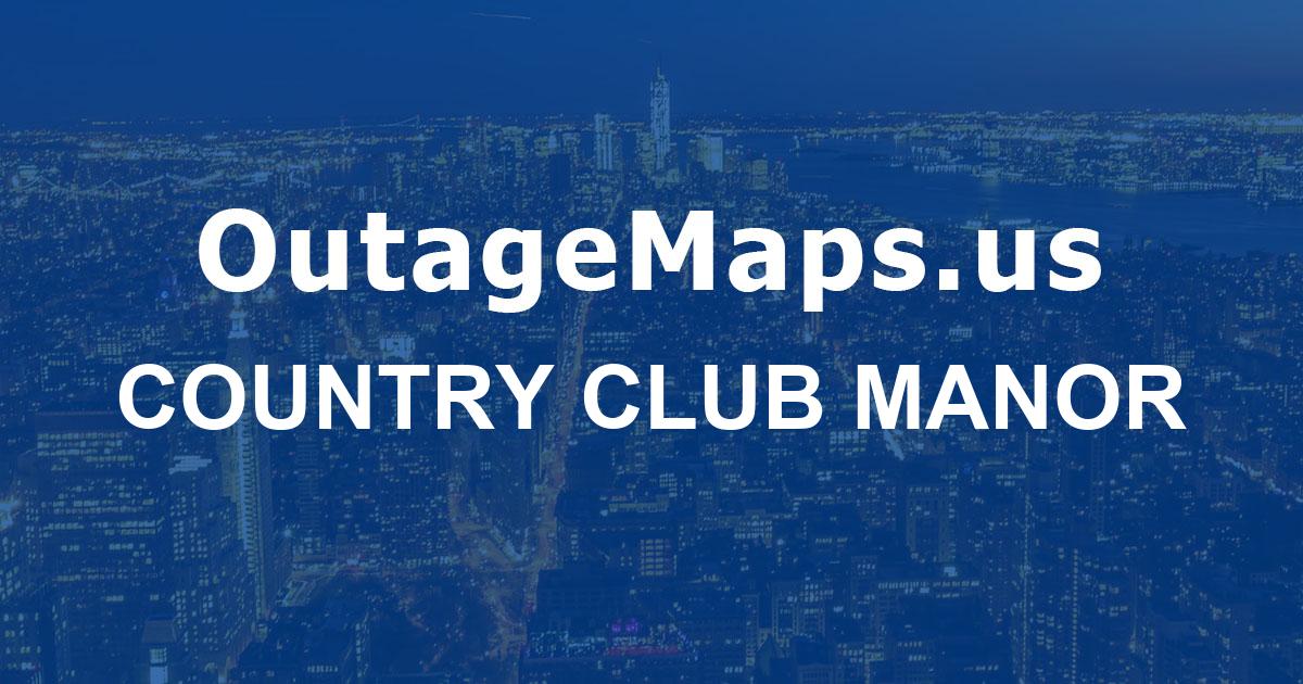 Country Club Manor Power Outages Map