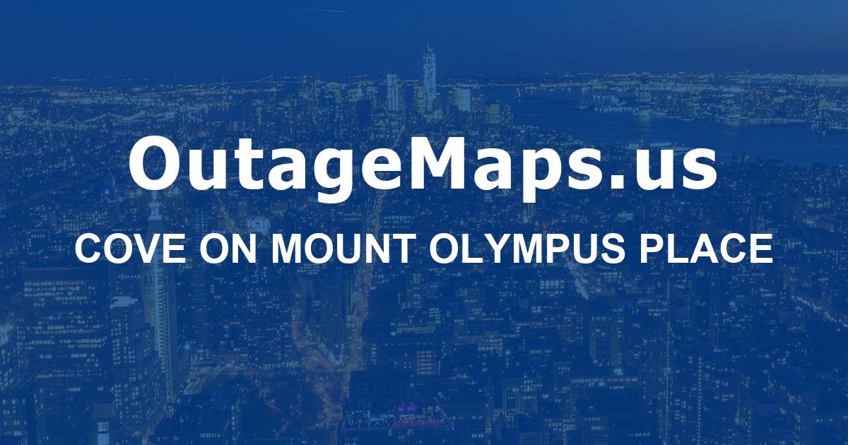 Cove on Mount Olympus Place Power Outages Map
