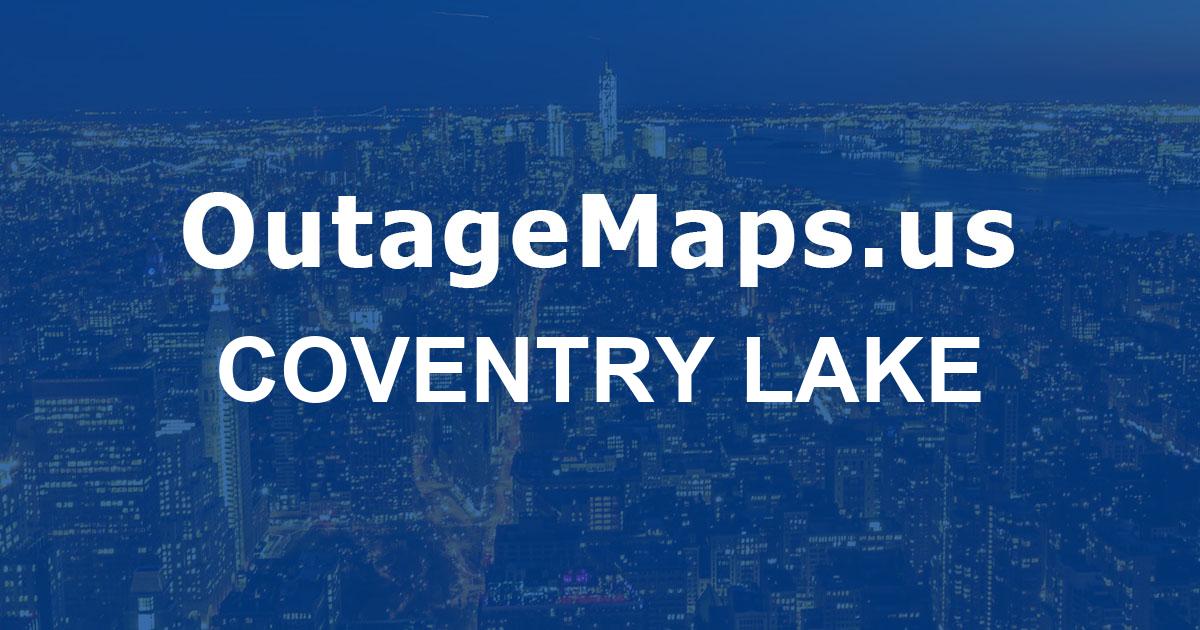 Coventry Lake Power Outages Map