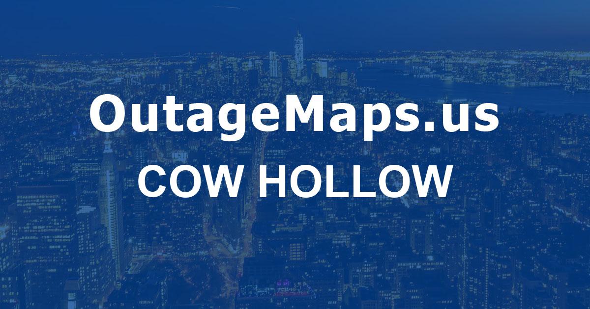Cow Hollow Power Outages Map