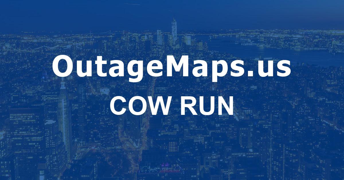 Cow Run Power Outages Map