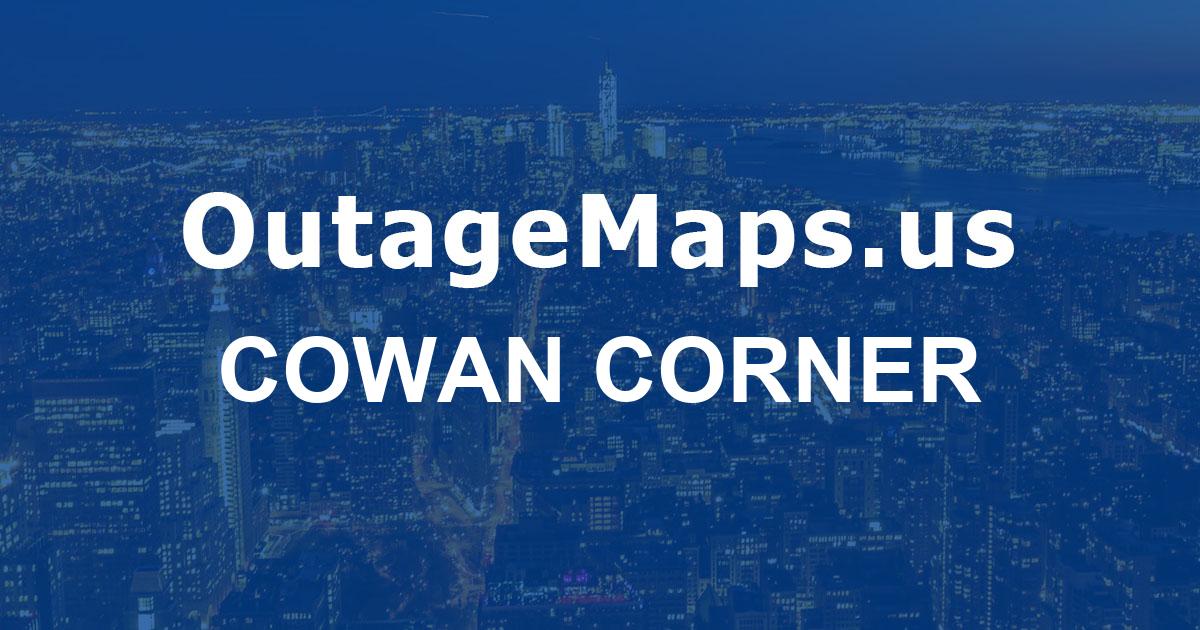 Cowan Corner Power Outages Map