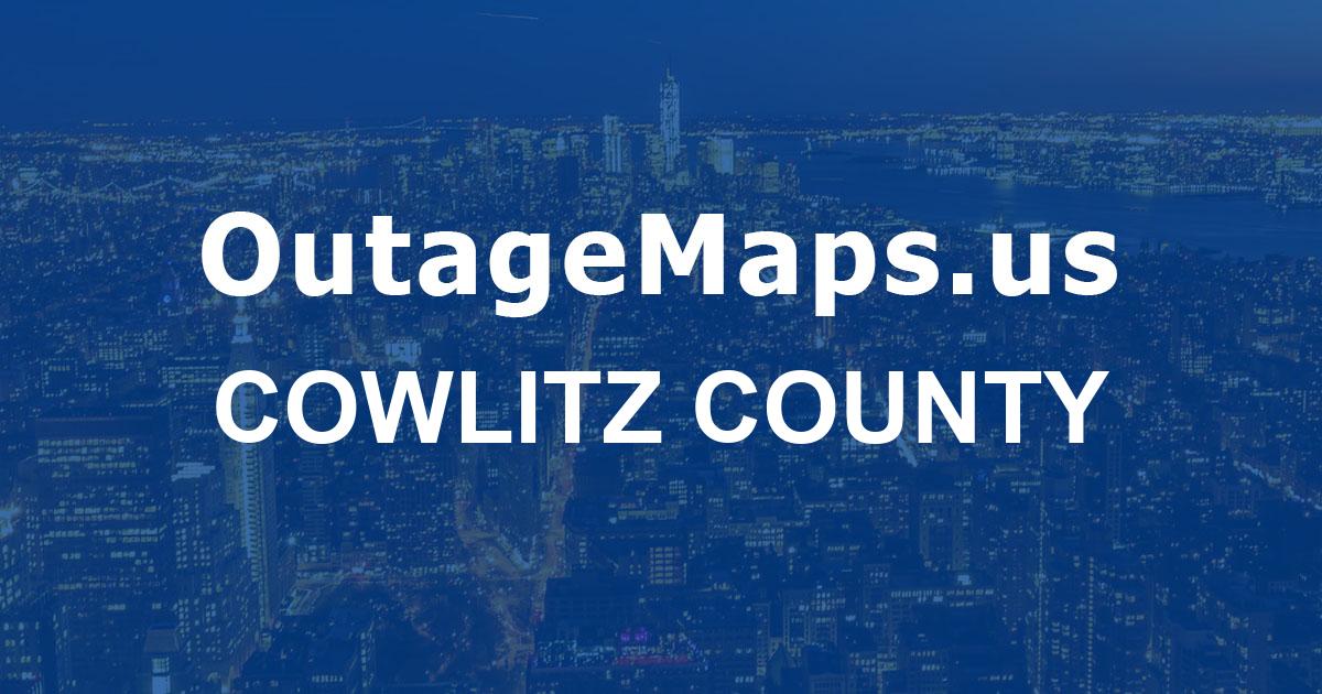 Cowlitz County Power Outages Map