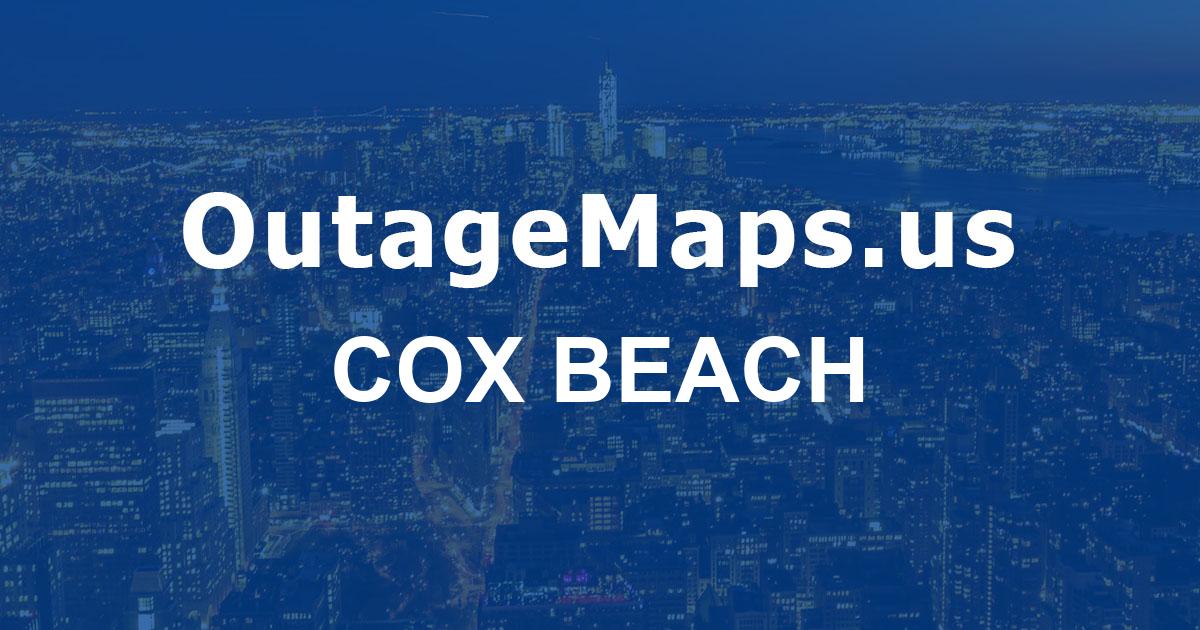 Cox Beach Power Outages Map