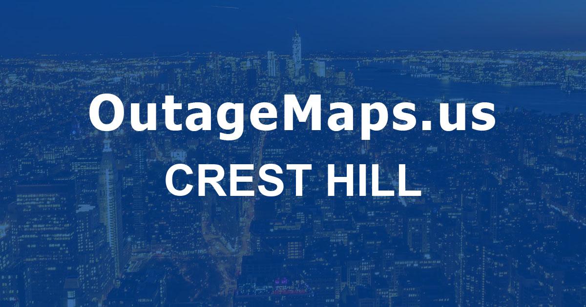 Crest Hill Power Outages Map