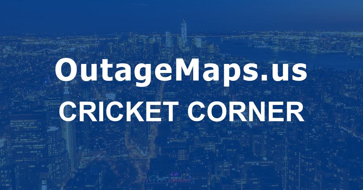 Cricket Corner Power Outages Map