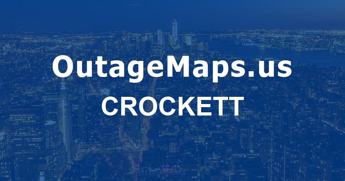 Crockett Power Outages Map