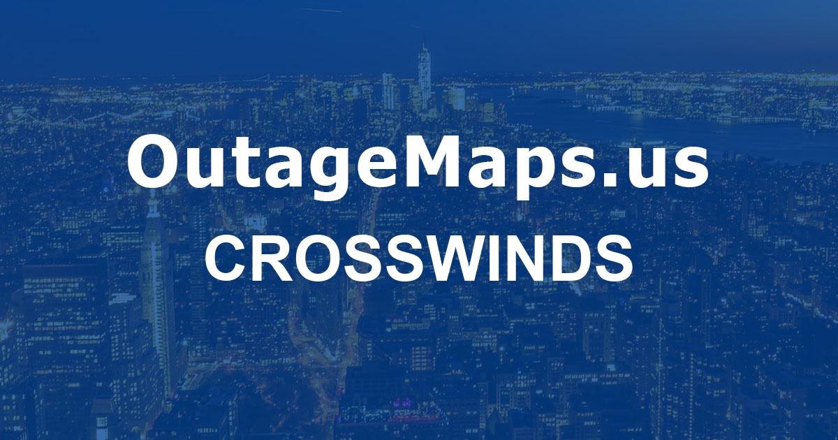 Crosswinds Power Outages Map