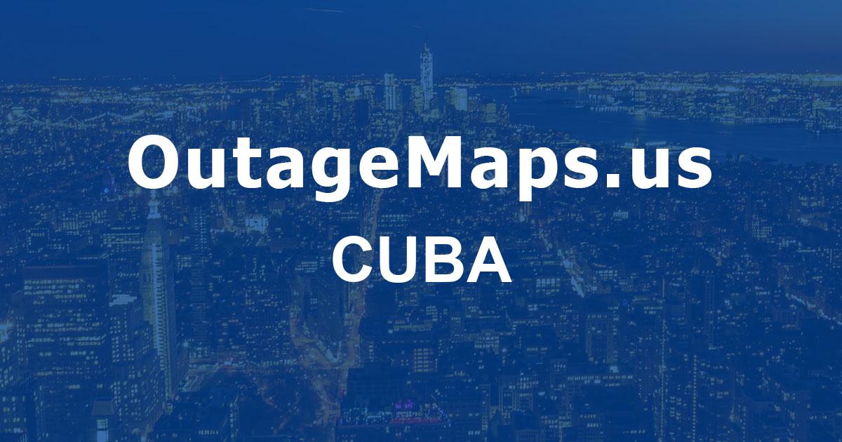 Cuba Power Outages Map