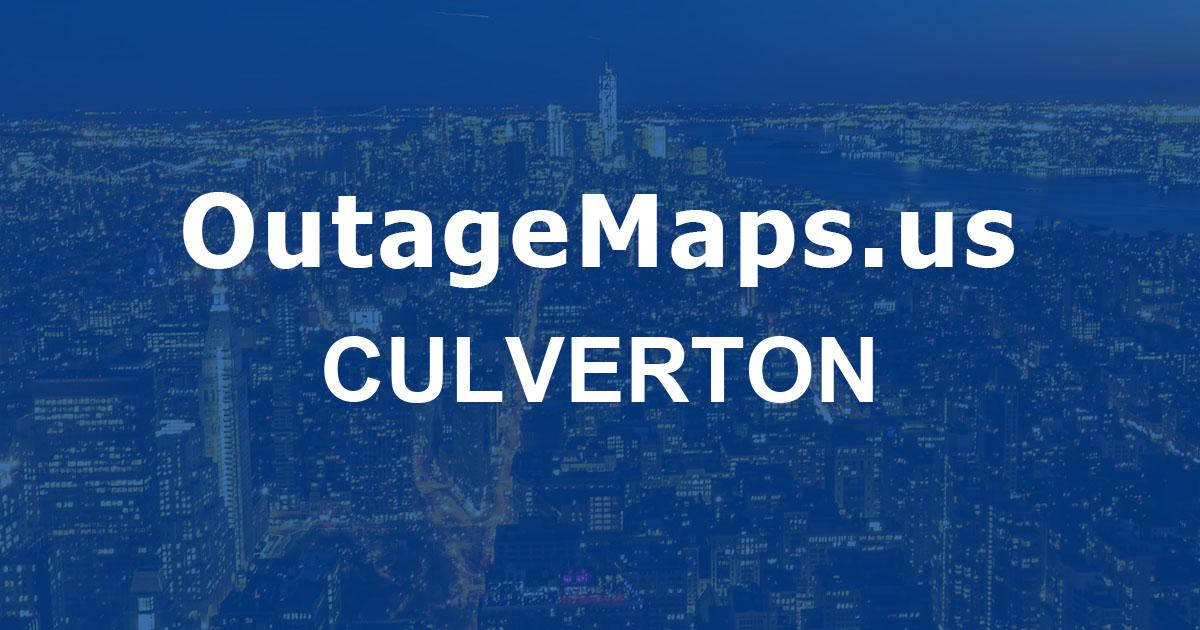 Culverton Power Outages Map
