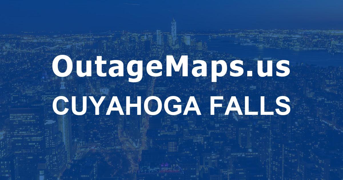 Cuyahoga Falls Power Outages Map