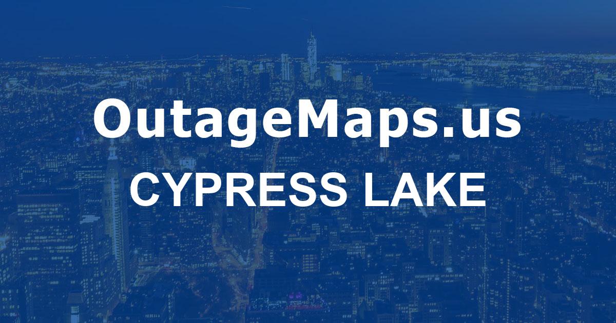 Cypress Lake Power Outages Map