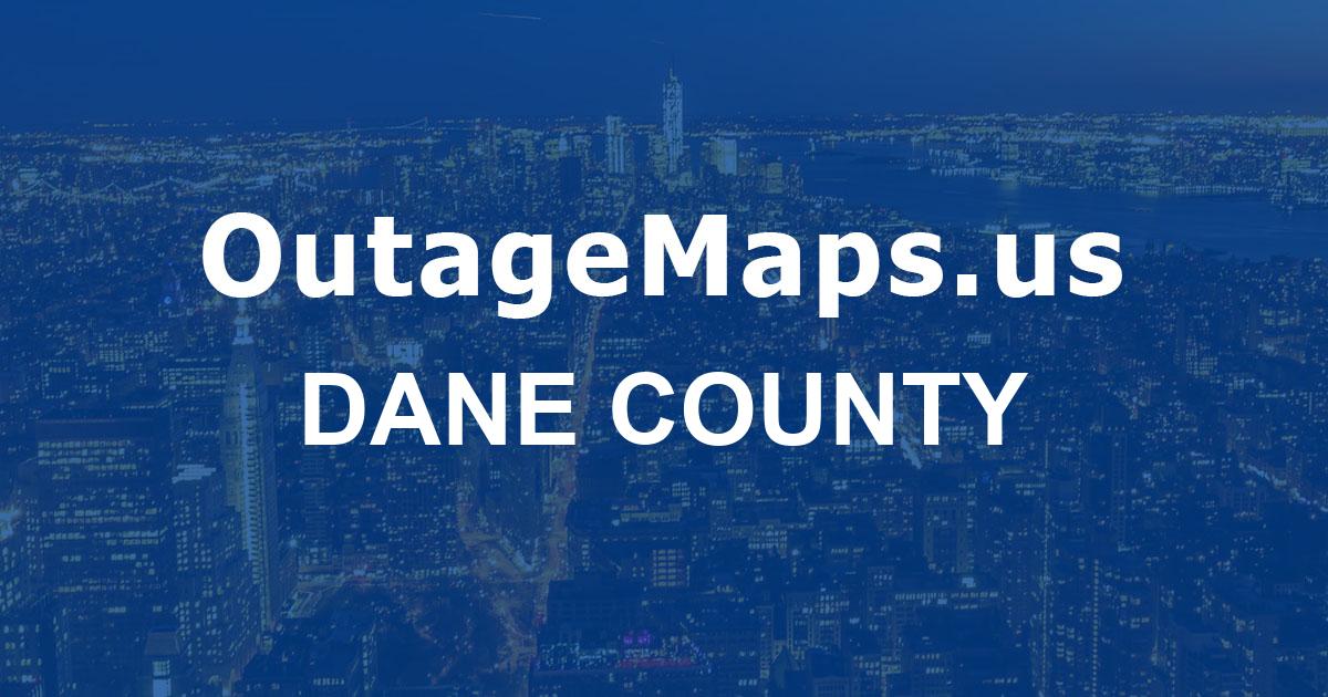 Dane County Power Outages Map