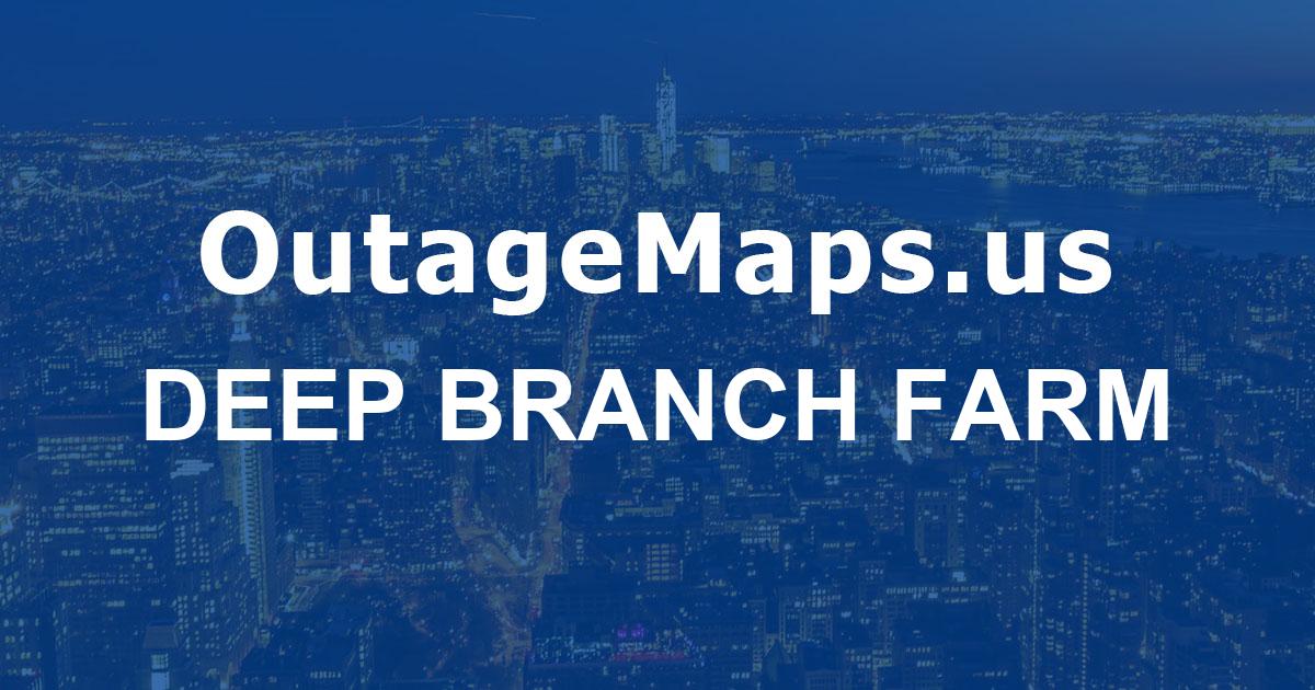 Deep Branch Farm Power Outages Map