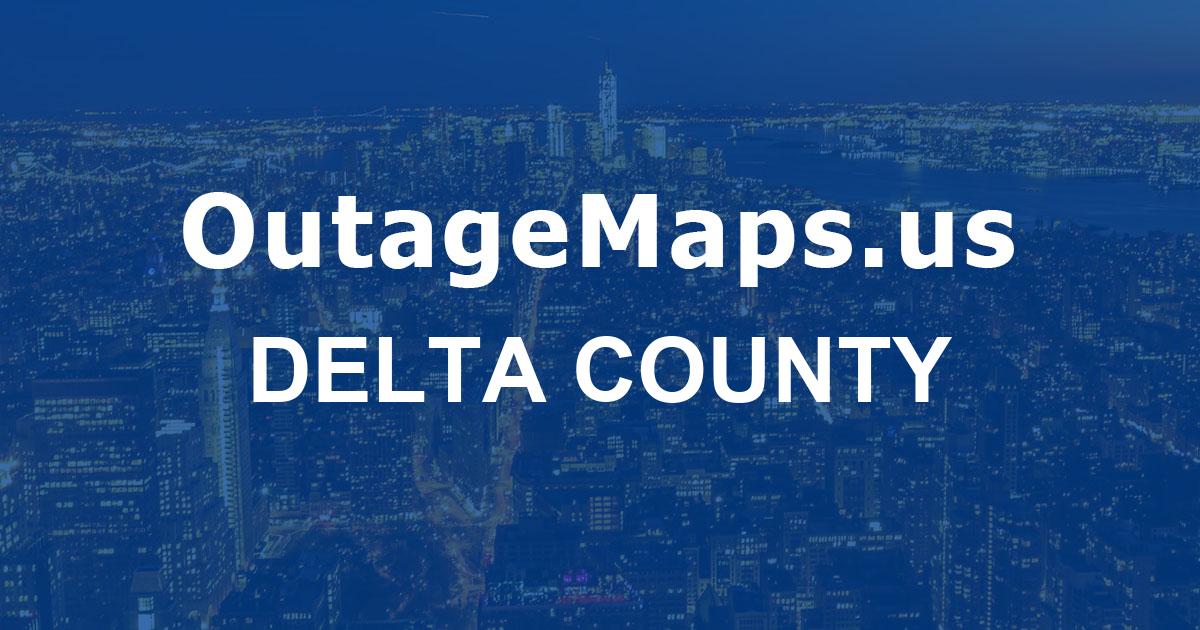 Delta County Power Outages Map