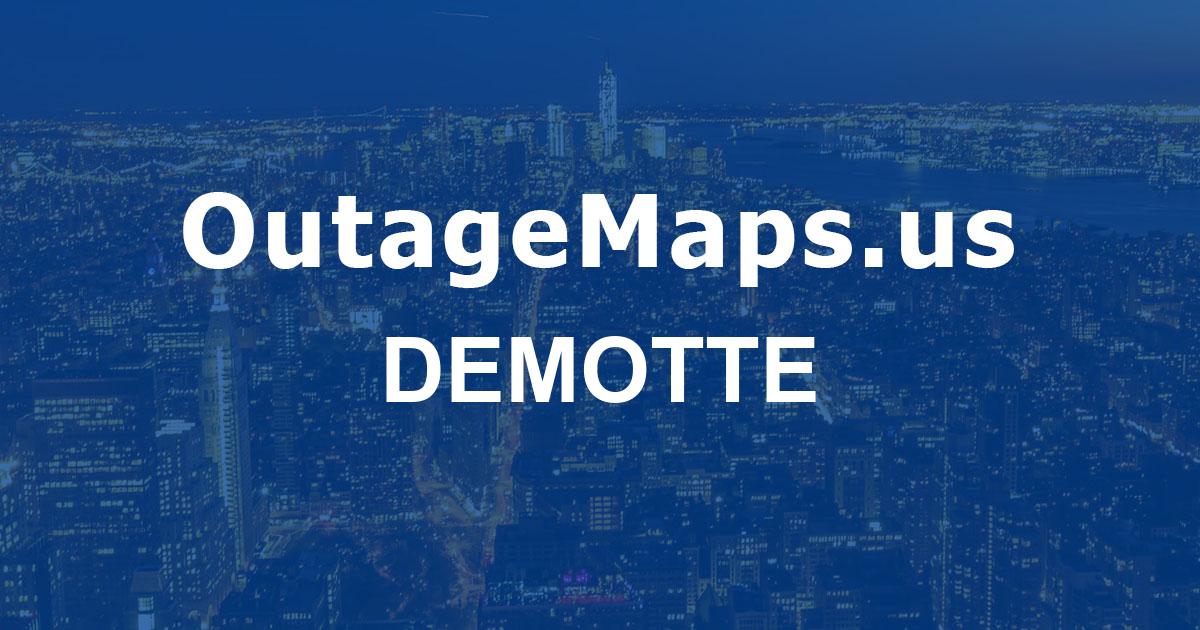 DeMotte Power Outages Map