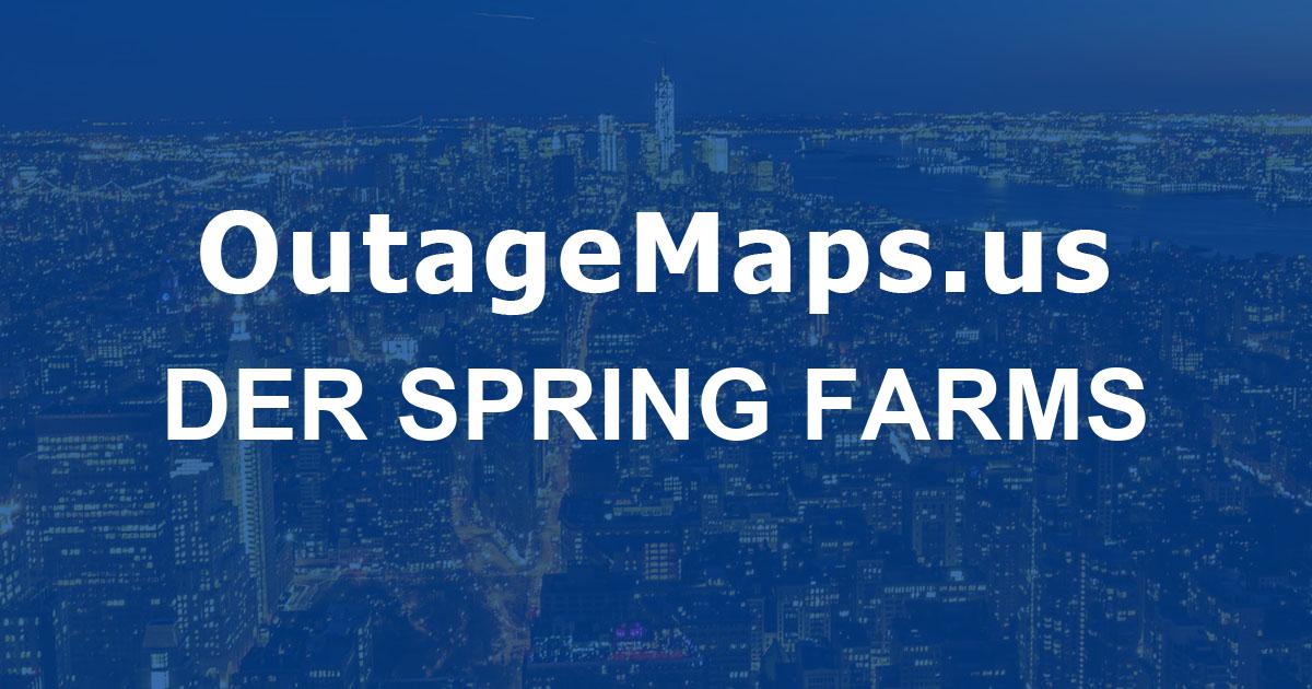 Der Spring Farms Power Outages Map
