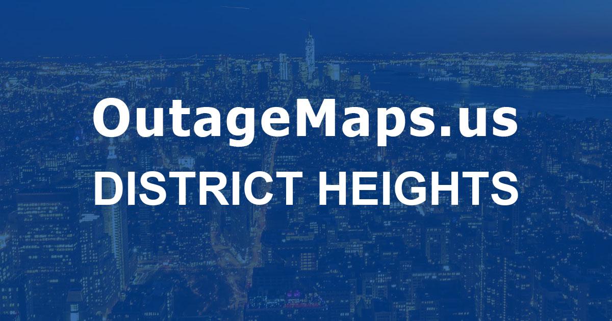 District Heights Power Outages Map