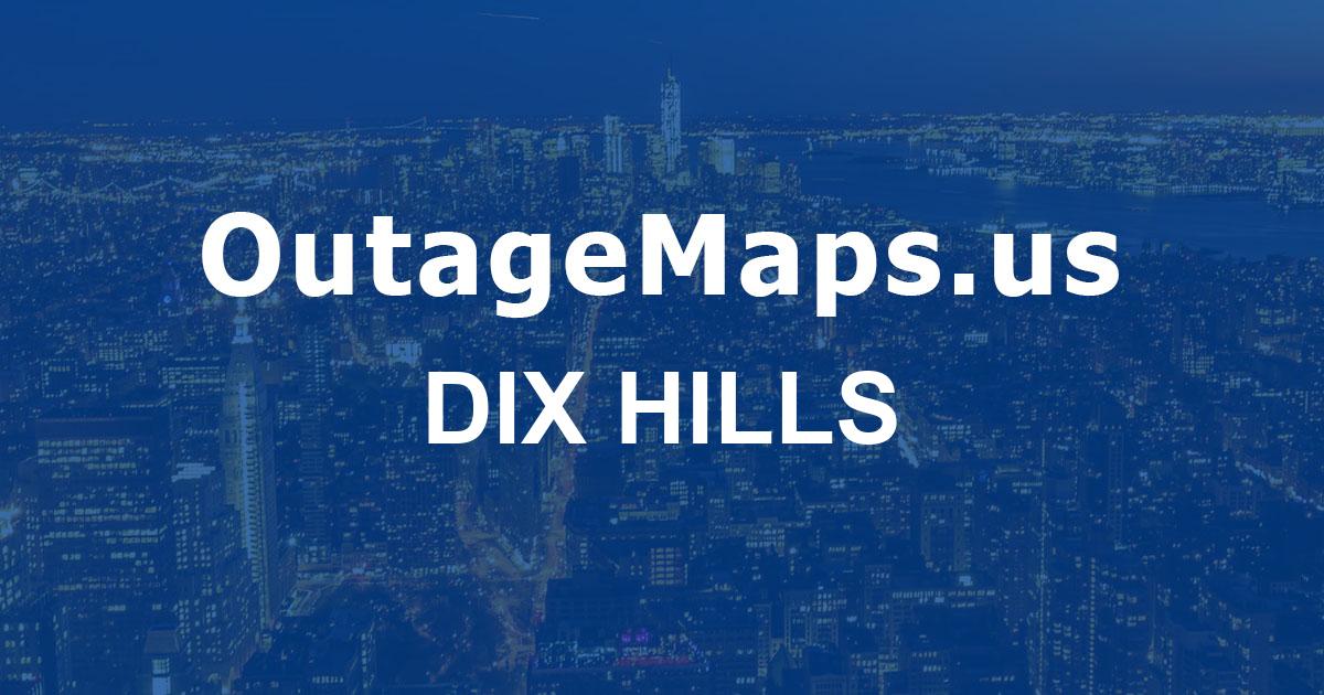 Dix Hills Power Outages Map