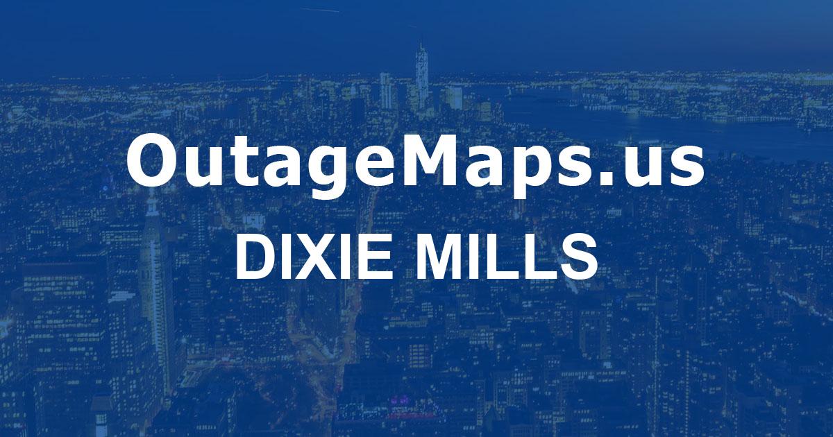 Dixie Mills Power Outages Map