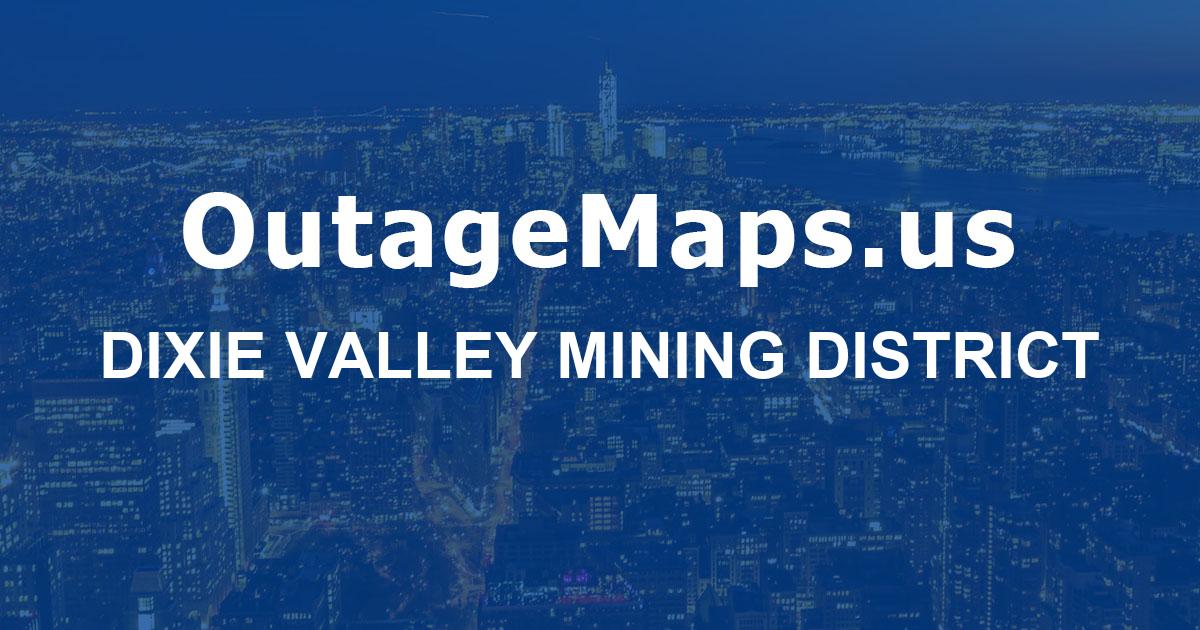 Dixie Valley Mining District Power Outages Map