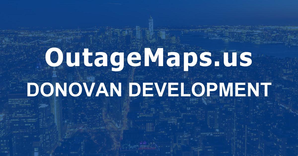 Donovan Development Power Outages Map