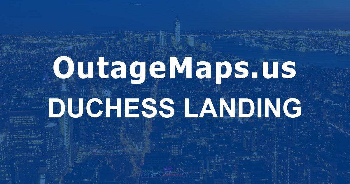 Duchess Landing Power Outages Map