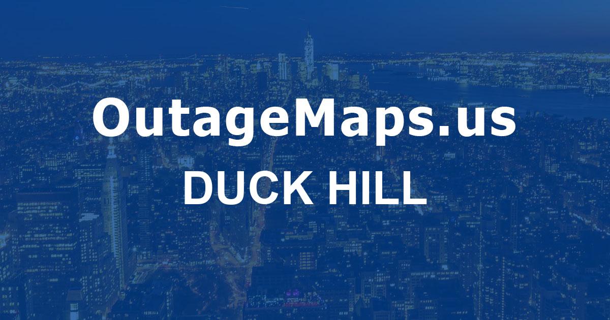 Duck Hill Power Outages Map