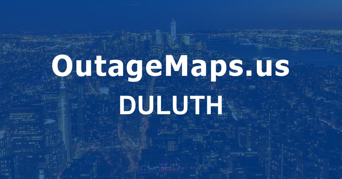 Duluth Power Outages Map