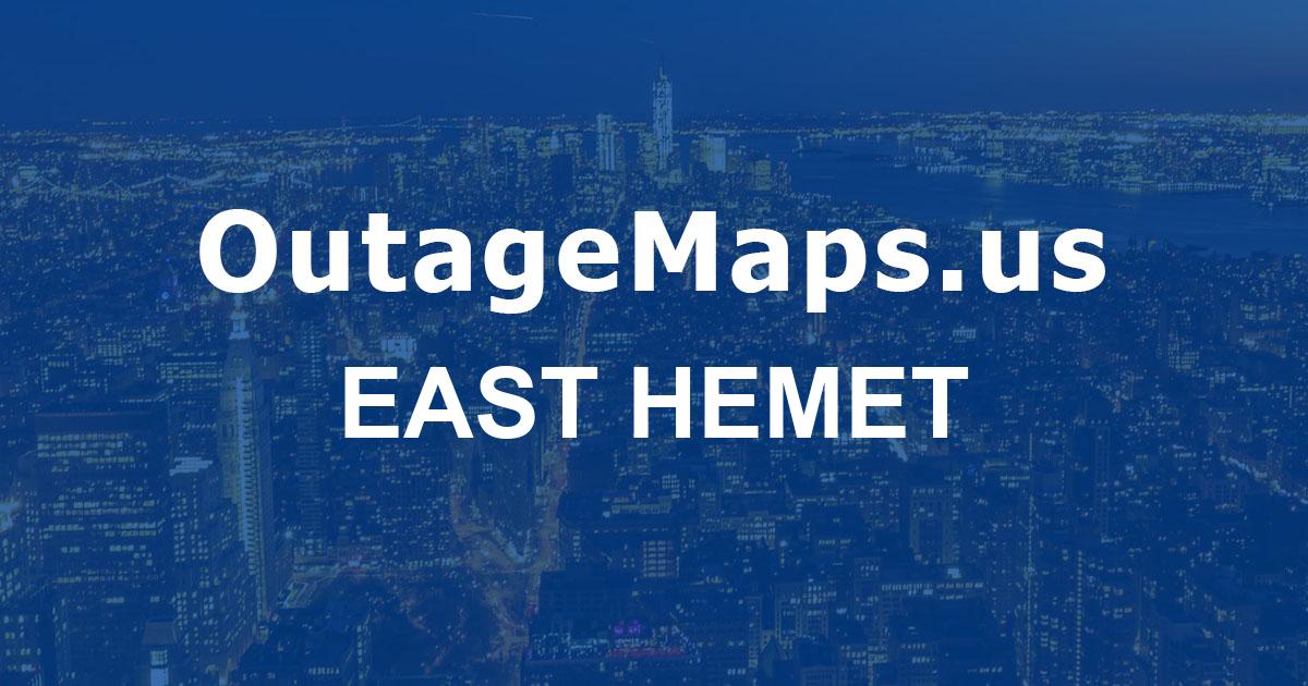 East Hemet Power Outages Map