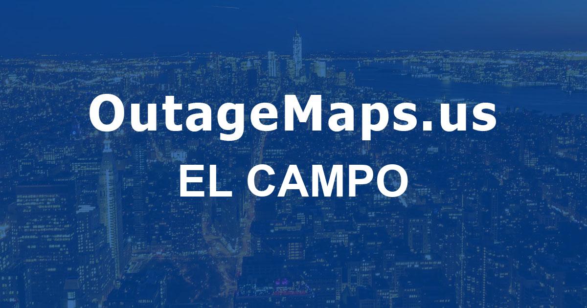 El Campo Power Outages Map