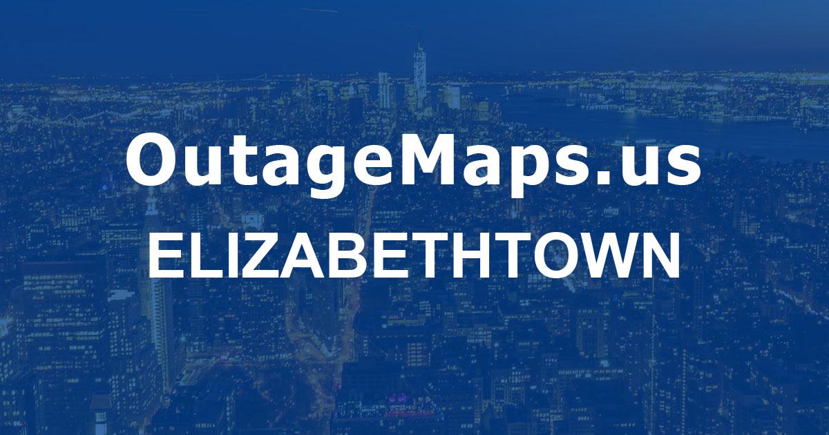 Elizabethtown Power Outages Map
