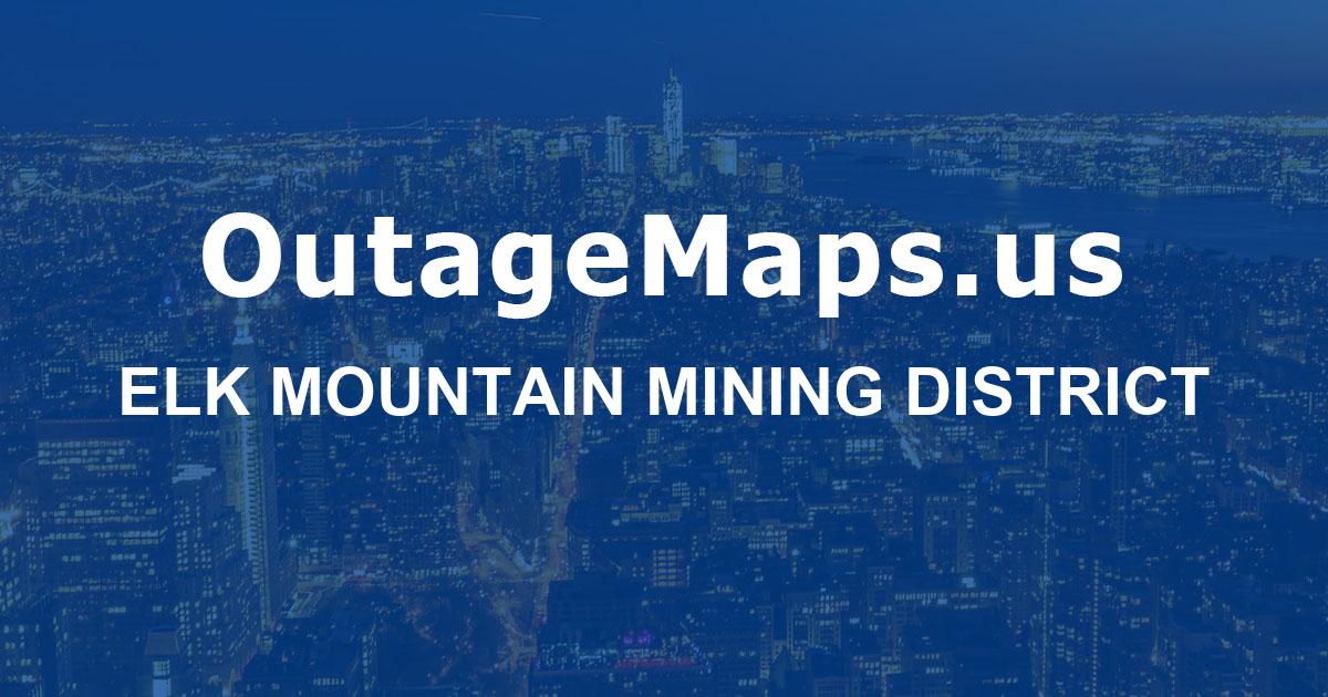Elk Mountain Mining District Power Outages Map
