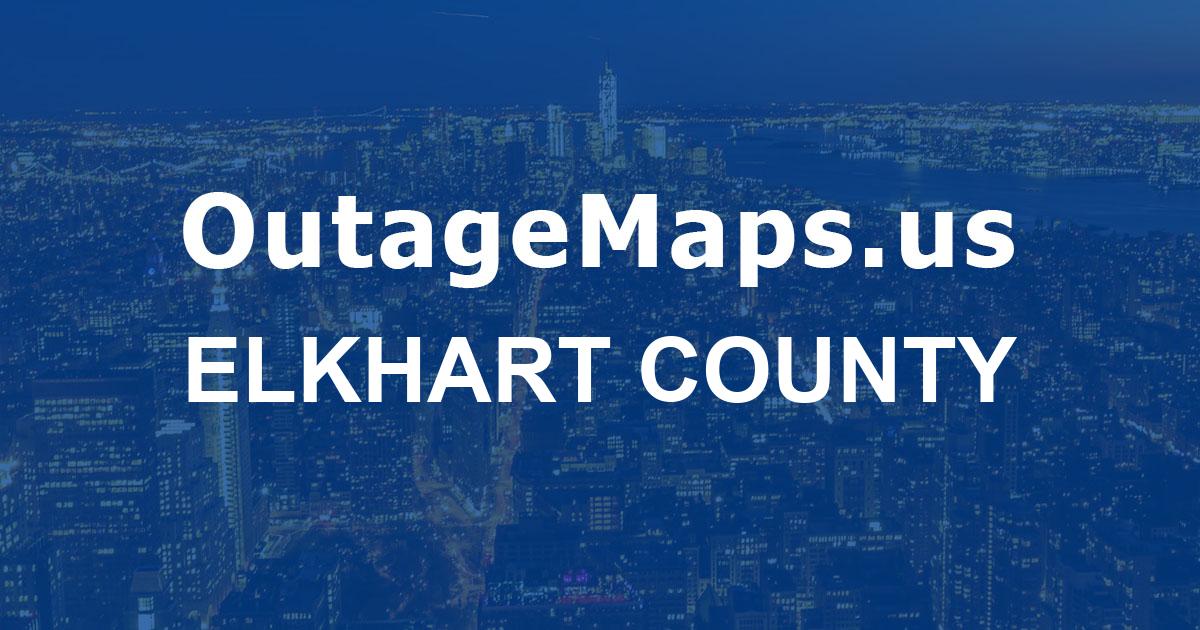 Elkhart County Power Outages Map