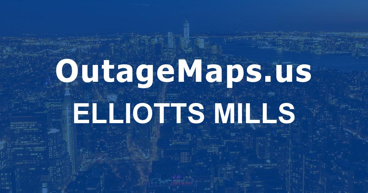 Elliotts Mills Power Outages Map