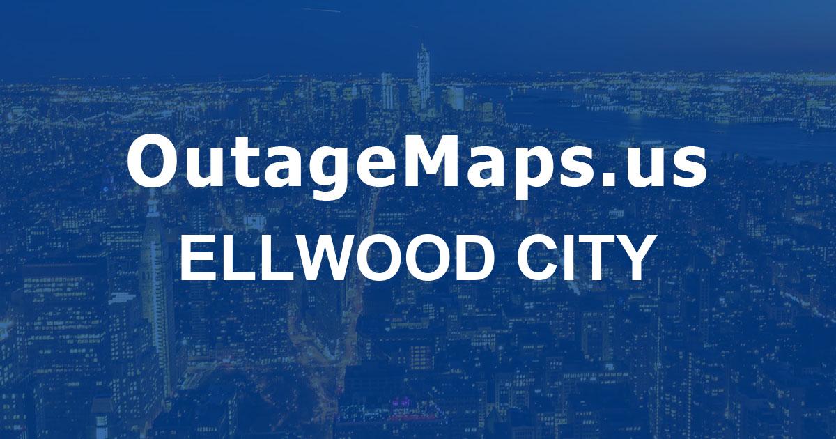 Ellwood City Power Outages Map