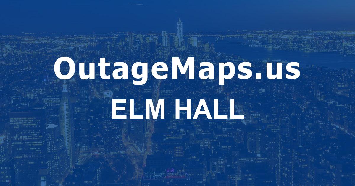 Elm Hall Power Outages Map