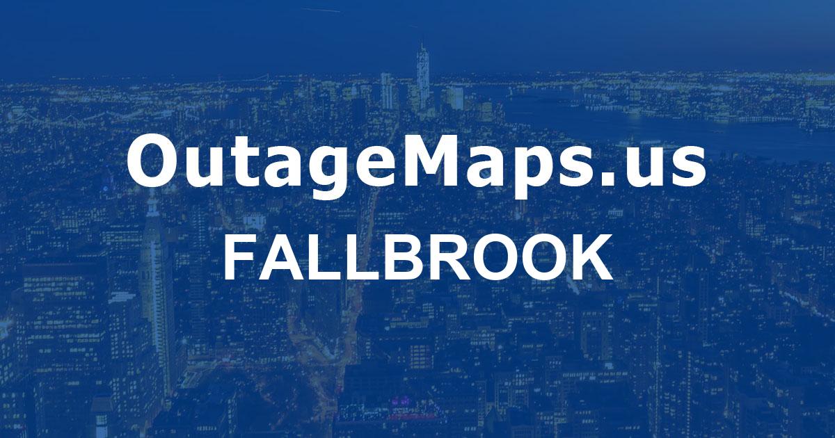 Fallbrook Power Outages Map