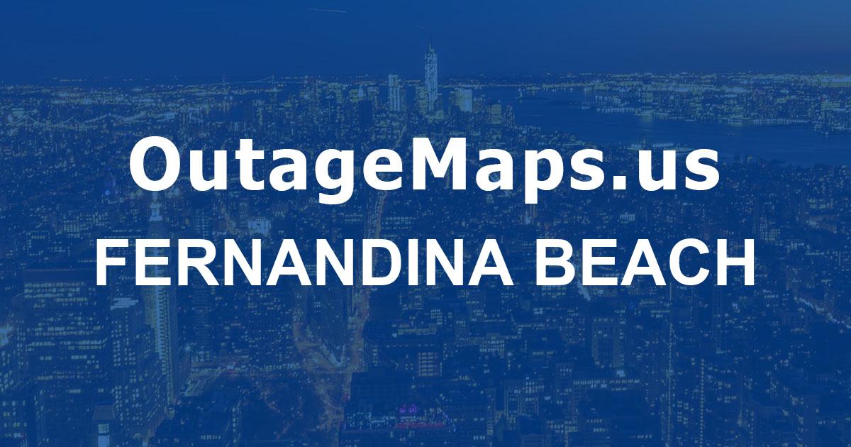Fernandina Beach Power Outages Map