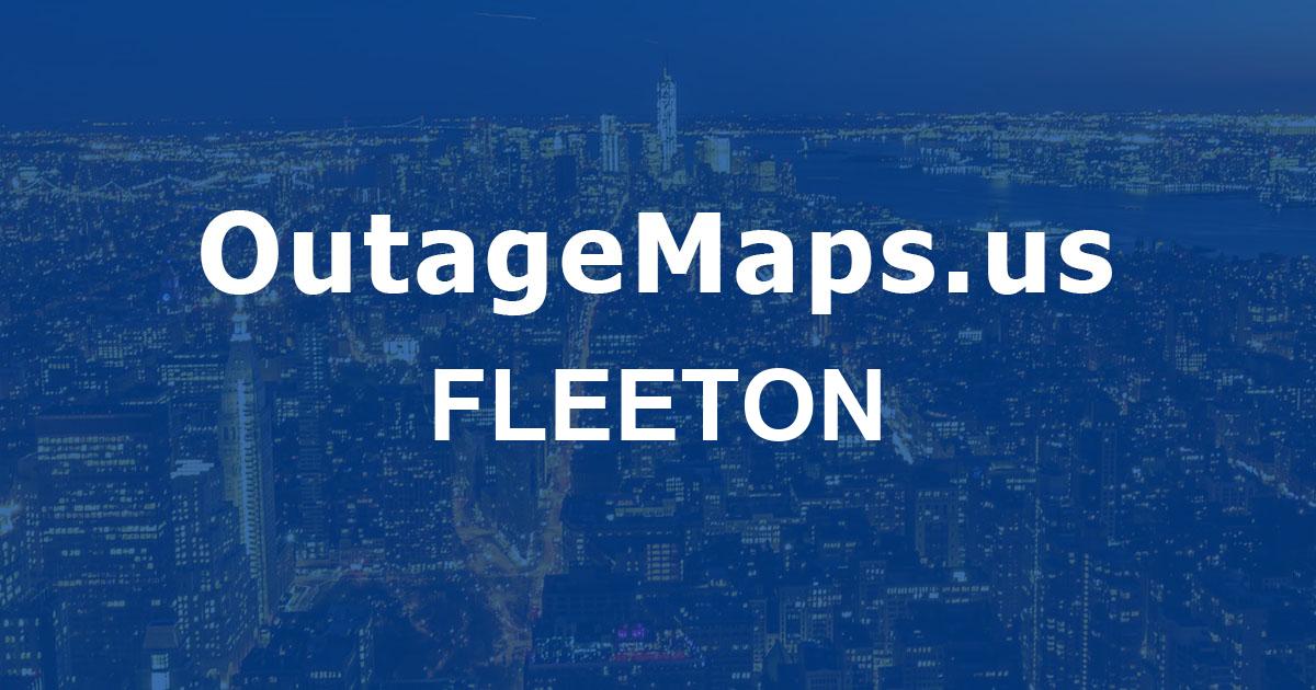 Fleeton Power Outages Map