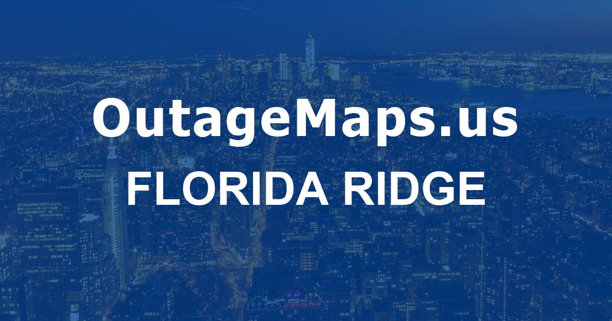Florida Ridge Power Outages Map