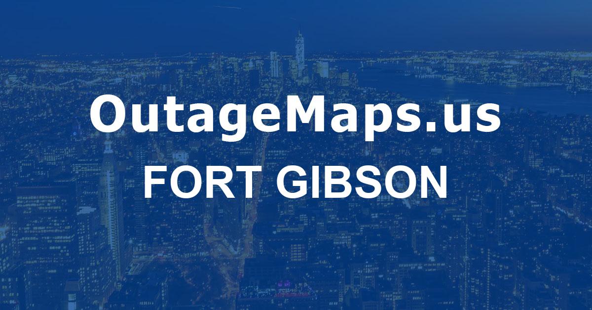 Fort Gibson Power Outages Map