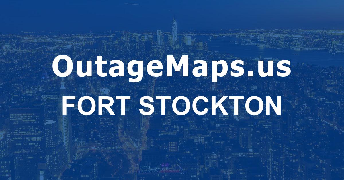 Fort Stockton Power Outages Map