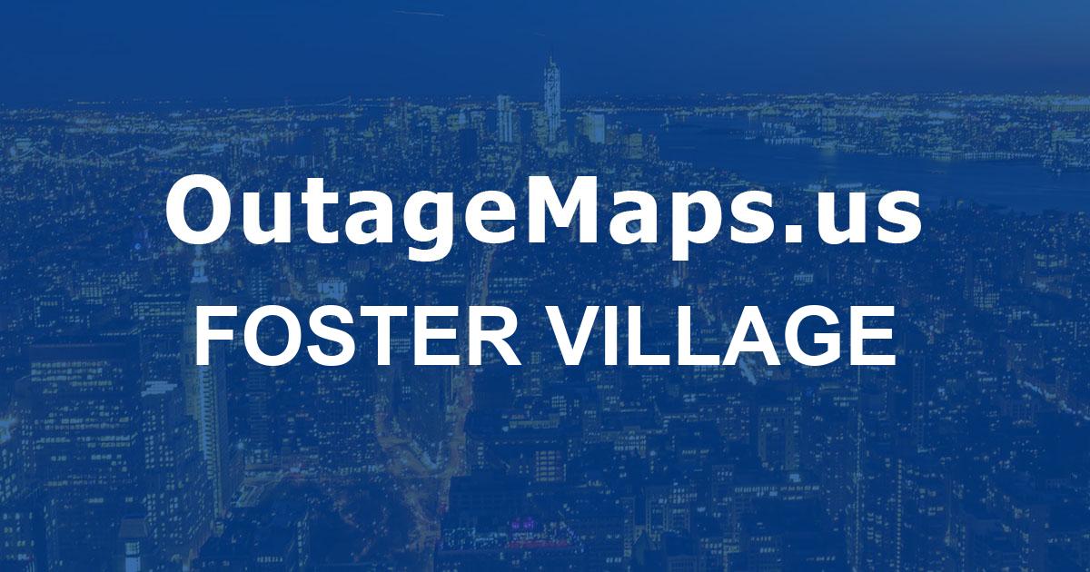 Foster Village Power Outages Map