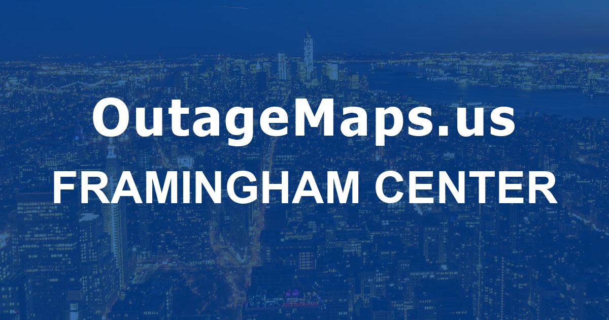 Framingham Center Power Outages Map