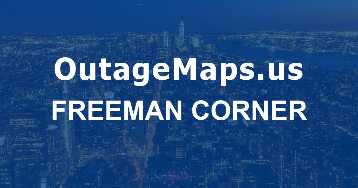 Freeman Corner Power Outages Map